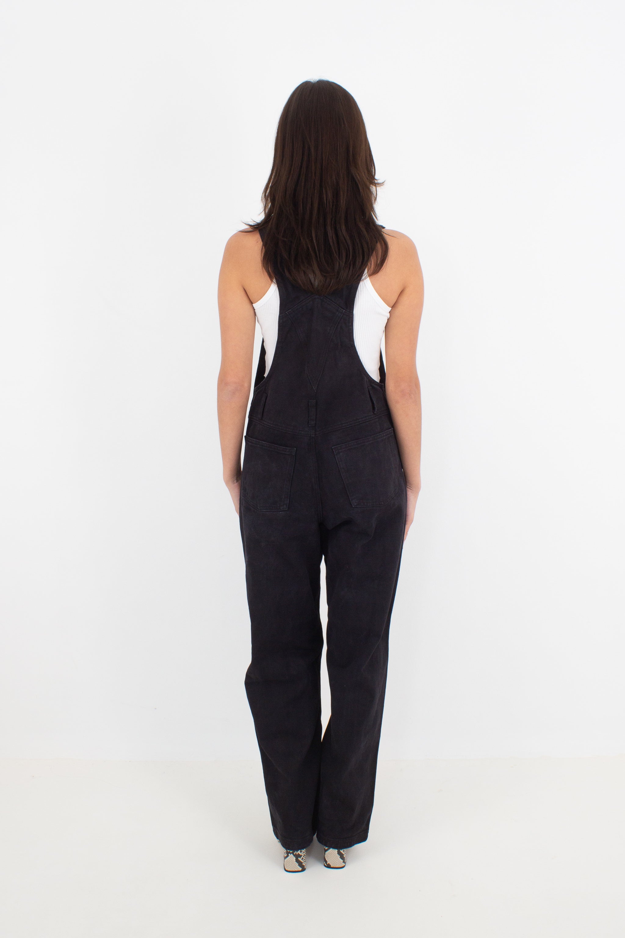 Black Long Denim Overalls - J Galt - Size XS/S – MarlowVintage